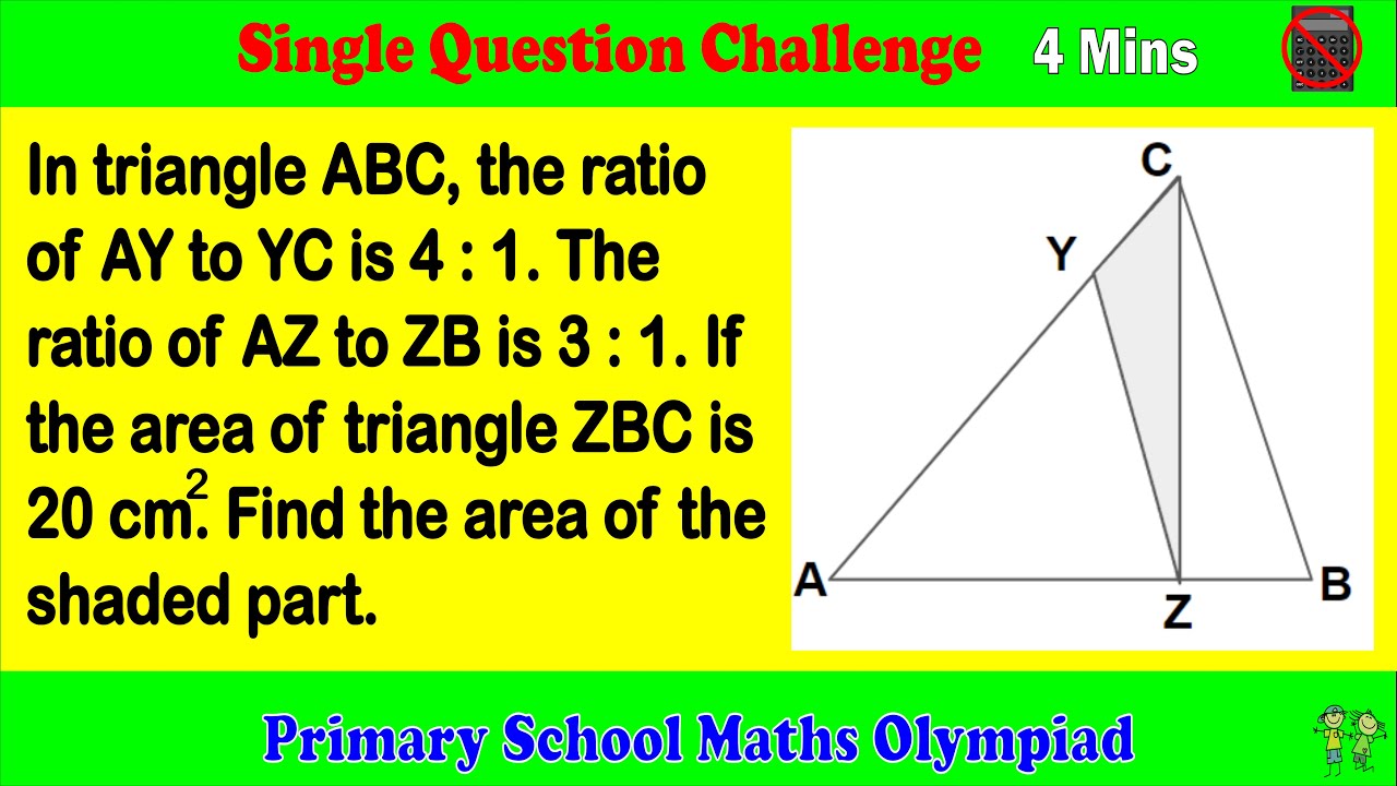 Primary School Math Olympiad - Single Question Challenge, 4 Minutes ...