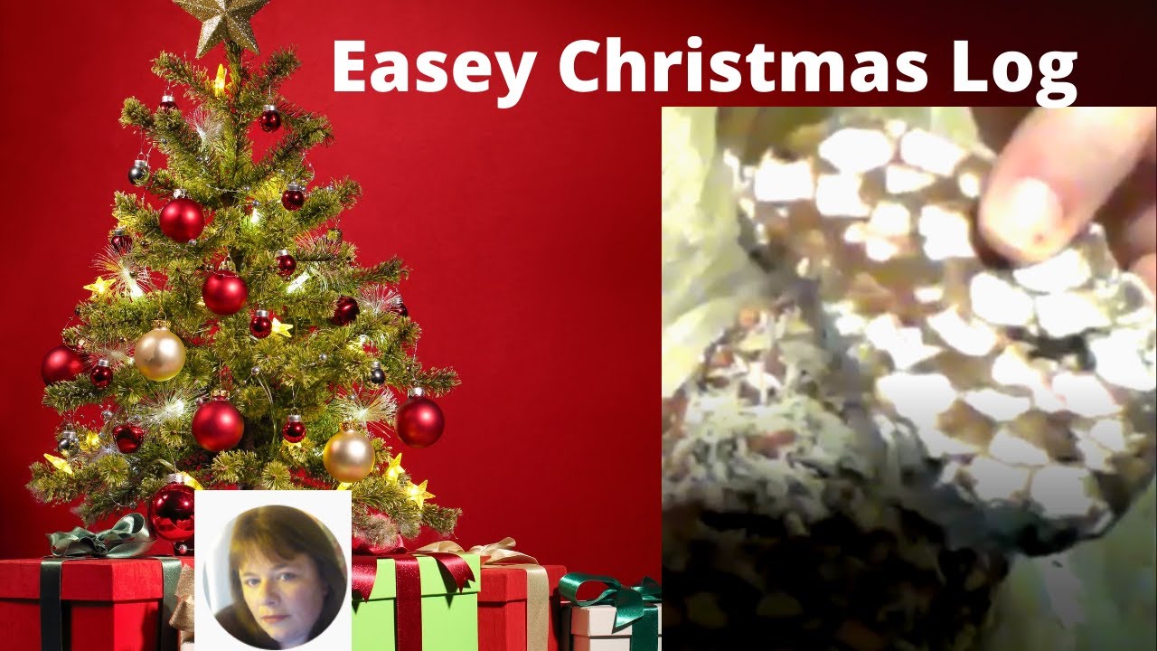 Christmas Chocolate and Marshmallow Log - YouTube