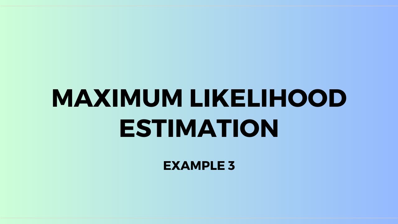 Maximum Likelihood Estimation Example 3 YouTube maximum-likelihood-estimation-example-3-youtube