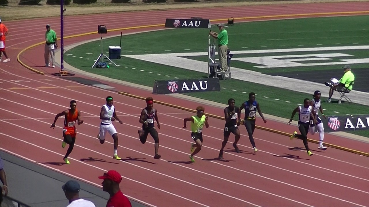 14yr Galen Johnson 11.19s 100m Finals AAU Junior Olympics 2017 - YouTube