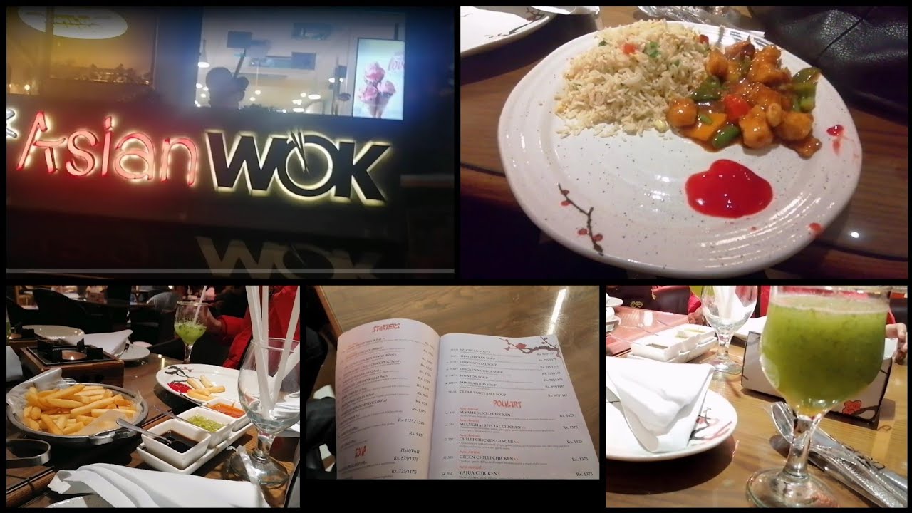 Dinner at Asian wok/Asian Wok food review - YouTube