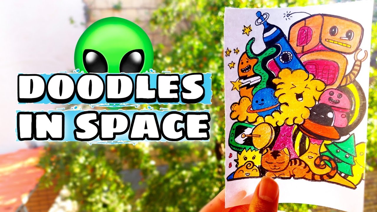 doodle land | How are space doodles?🤔 | doodles ideas - YouTube