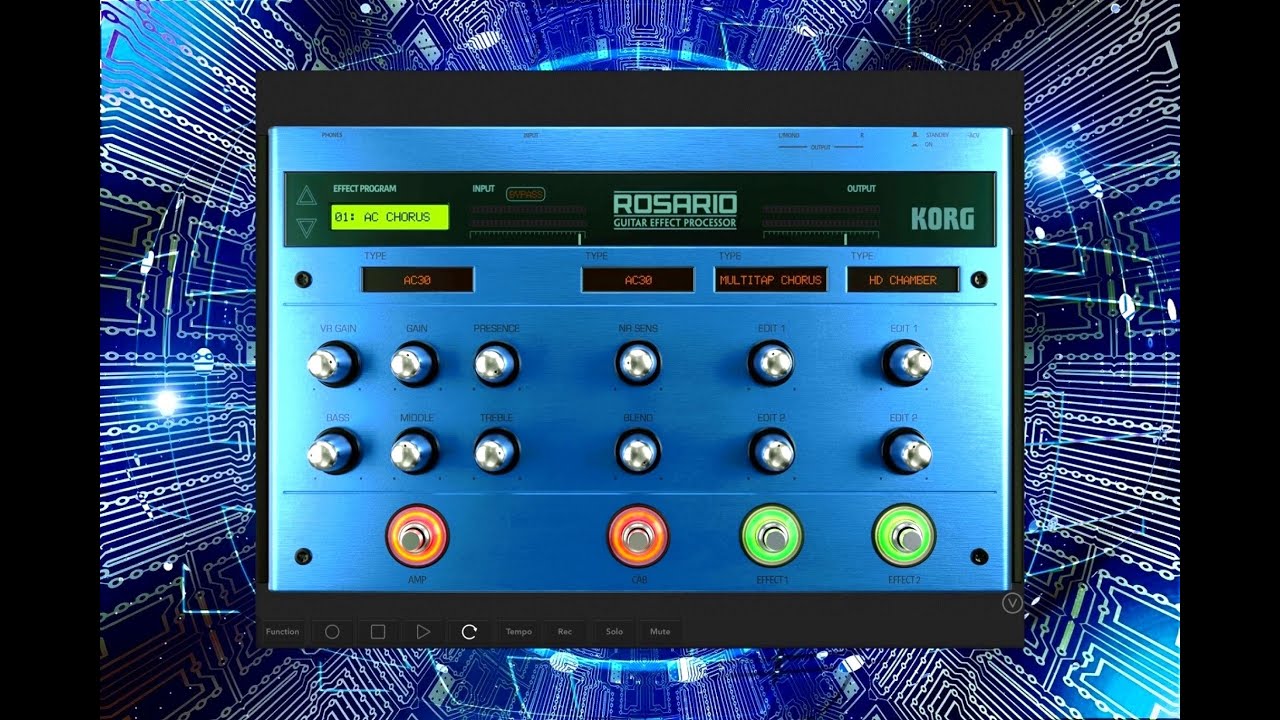 KORG Gadget 2 - Rosario Guitar Effects Processor - Demo for the iPad ...