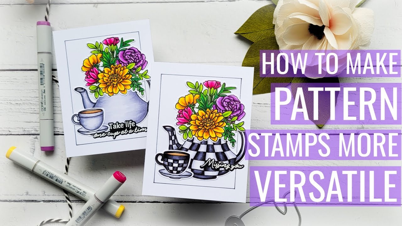 How to Make Pattern Stamps More Versatile: Allergies, ugh. - YouTube