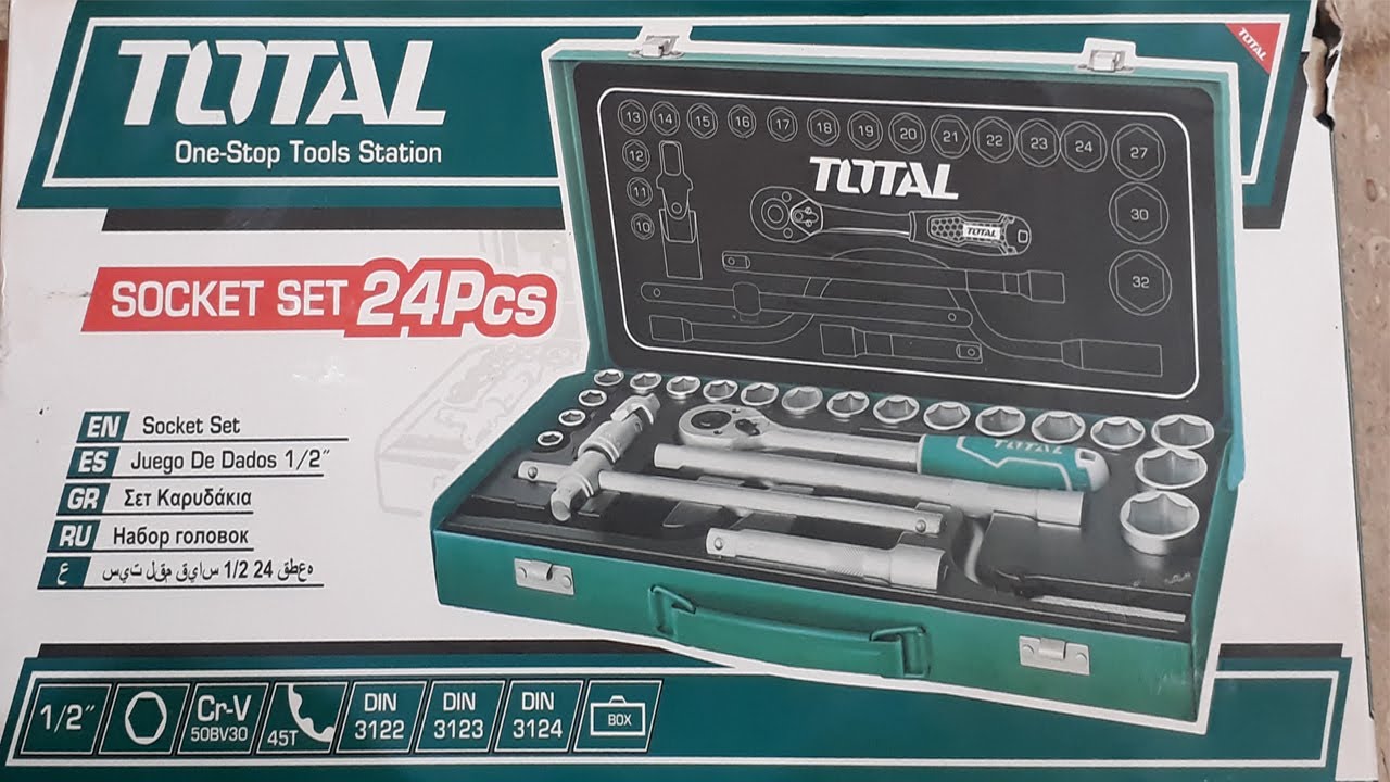 Total socket wrench set 24pcs /トータルソケットレンチセット ...