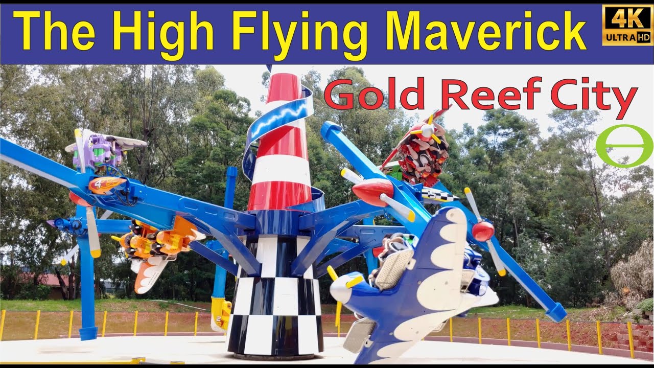 Gold Reef City Theme Park Johannesburg - The High Flying Maverick - YouTube