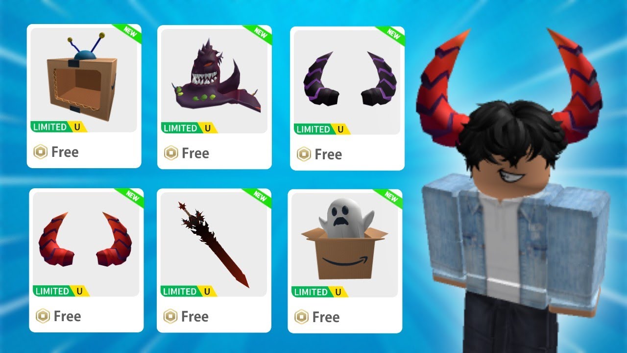 HURRY! NEW 10 FREE ITEMS & LIMITEDS RIGHT NOW! (Roblox free items ...