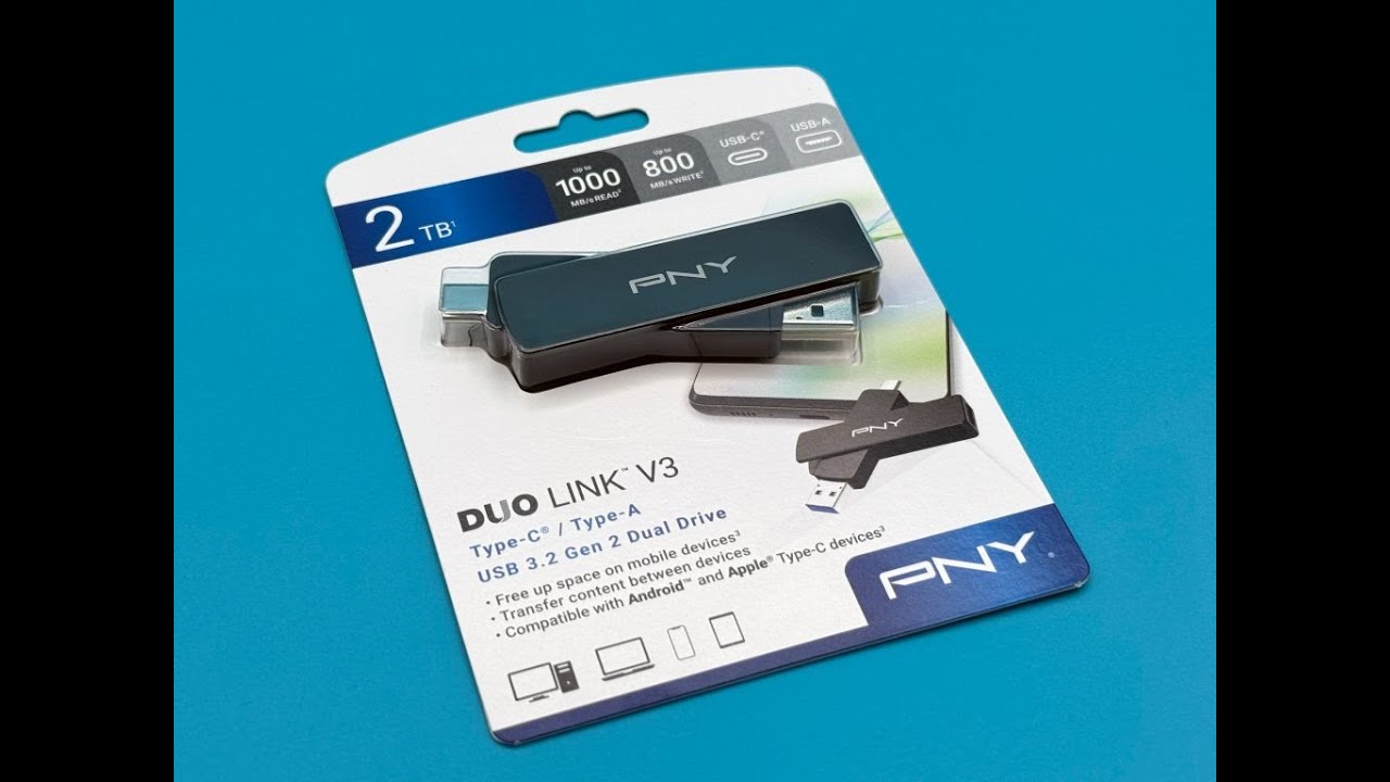 Up-Close: PNY Duo Link V3 OTG Flash Drive - YouTube