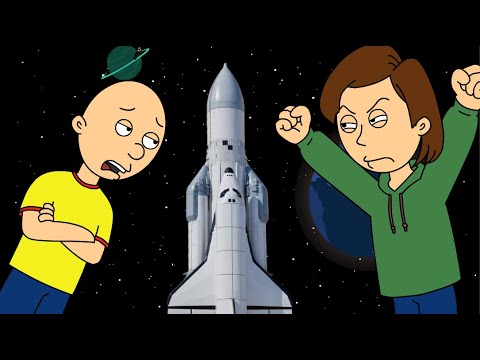 Caillou Steals A Rocket Ship/Grounded (S1 E3) - YouTube