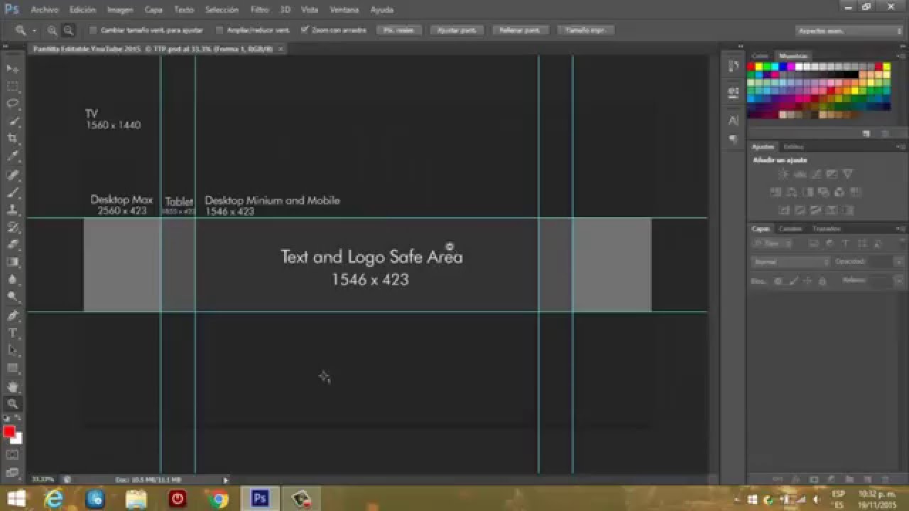 Plantilla editable para portada de youtube - YouTube