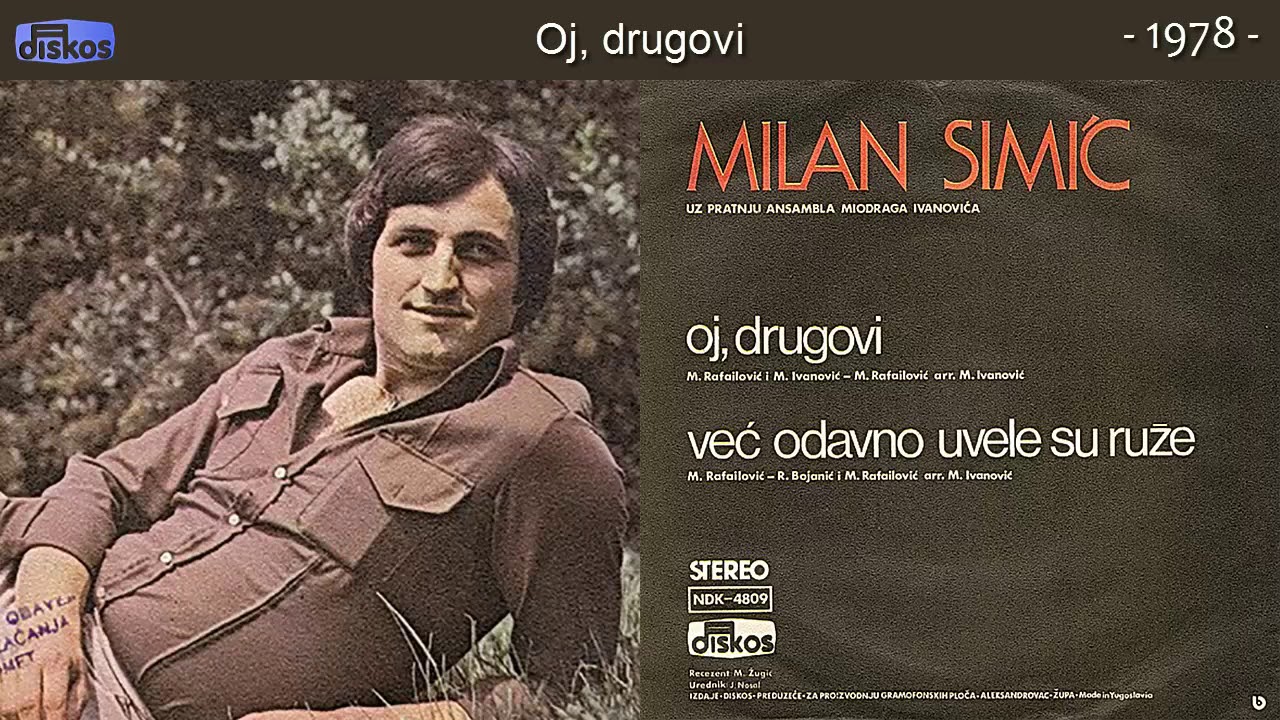 Milan Simic - Oj, drugovi - (Audio 1978) - YouTube