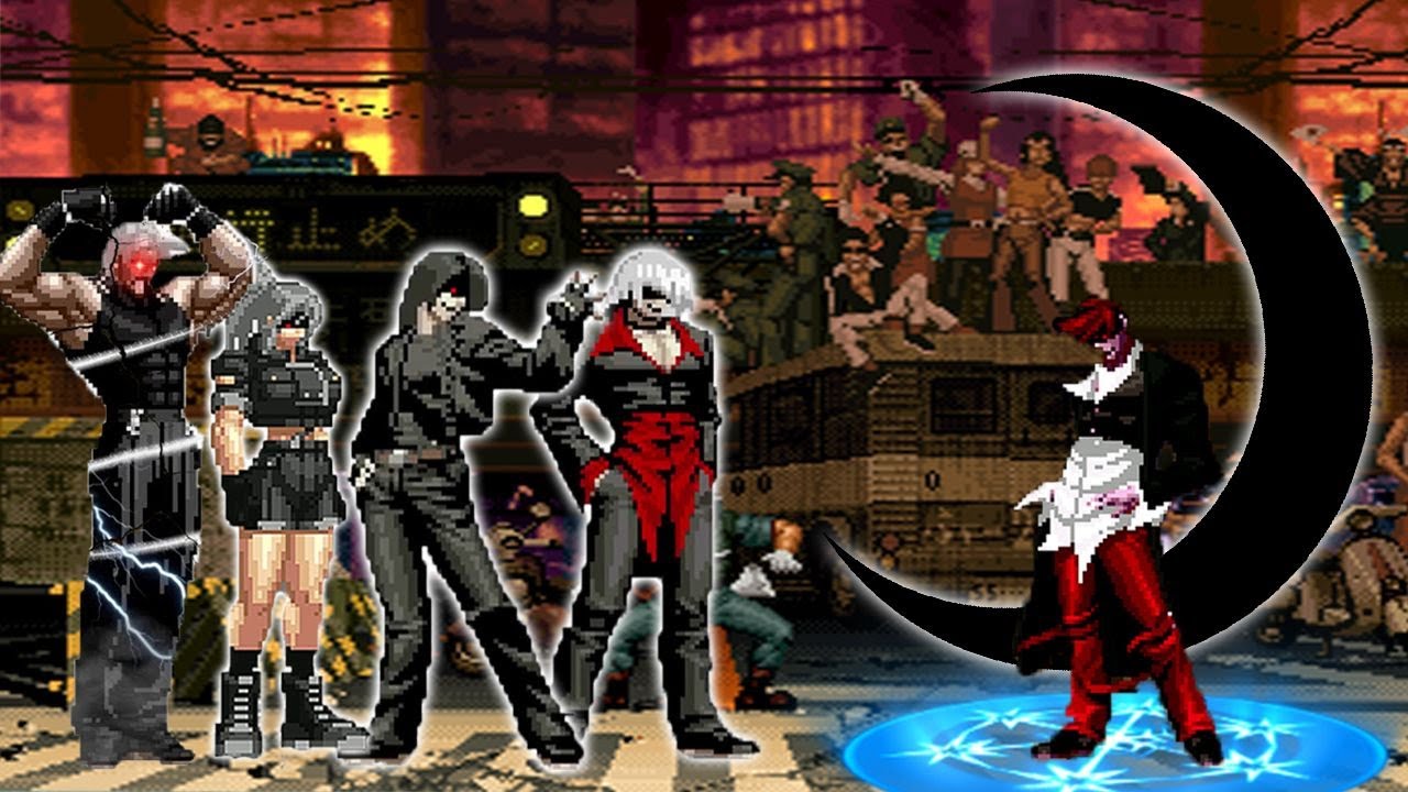 [KOF Mugen] | Super Element Team Vs AD Orochi Iori - YouTube