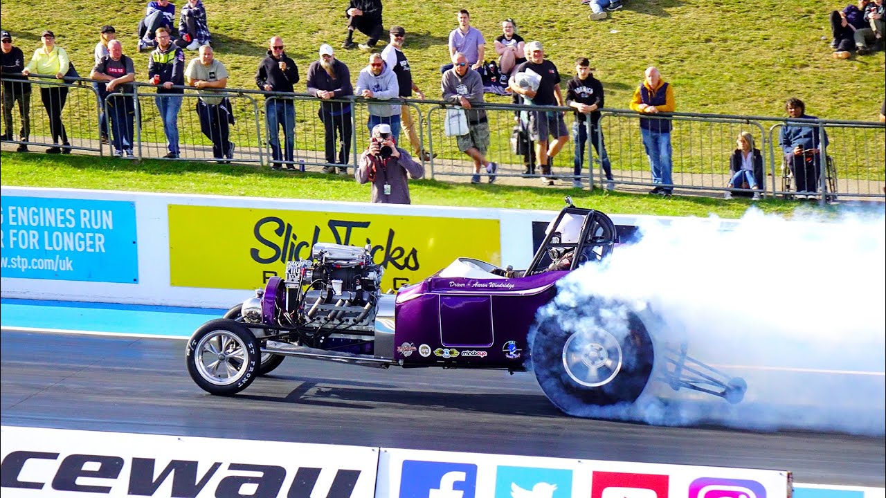 Santa Pod Raceway - Hot Rod Drags - Start Line Action - Saturday 14th ...