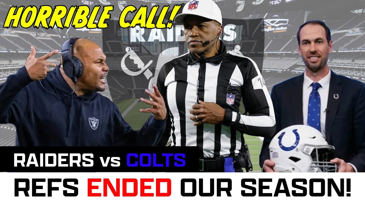 REFS SCREWED US! - RAIDERS ELIMINATED - RAIDERS vs COLTS #raiders # ...