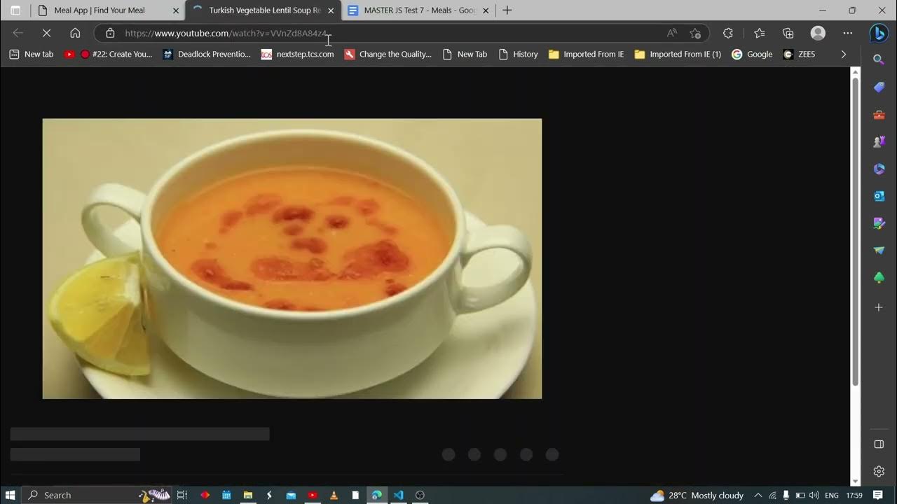 Meal App Using Vanilla JavaScript - YouTube
