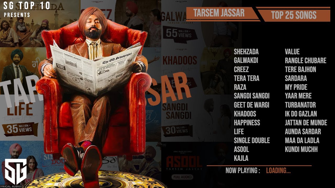 TARSEM JASSAR SONGS : JUKEBOX | TOP 30 SONGS OF TARSEM JASSAR | PUNJABI ...