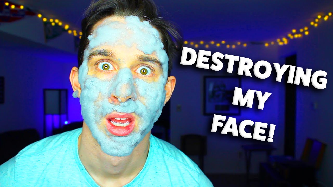 DESTROYING MY FACE!! - YouTube