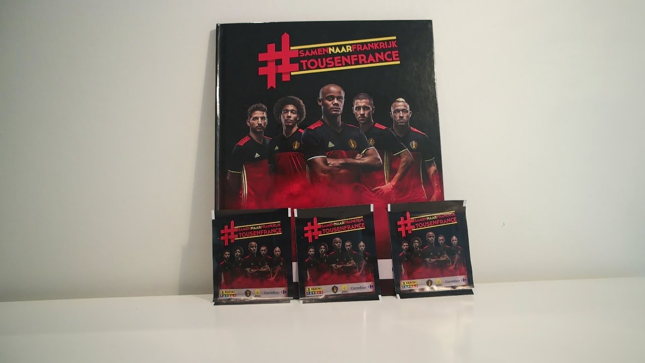Panini stickers Belgian Red Devils Cards [ASMR] - YouTube