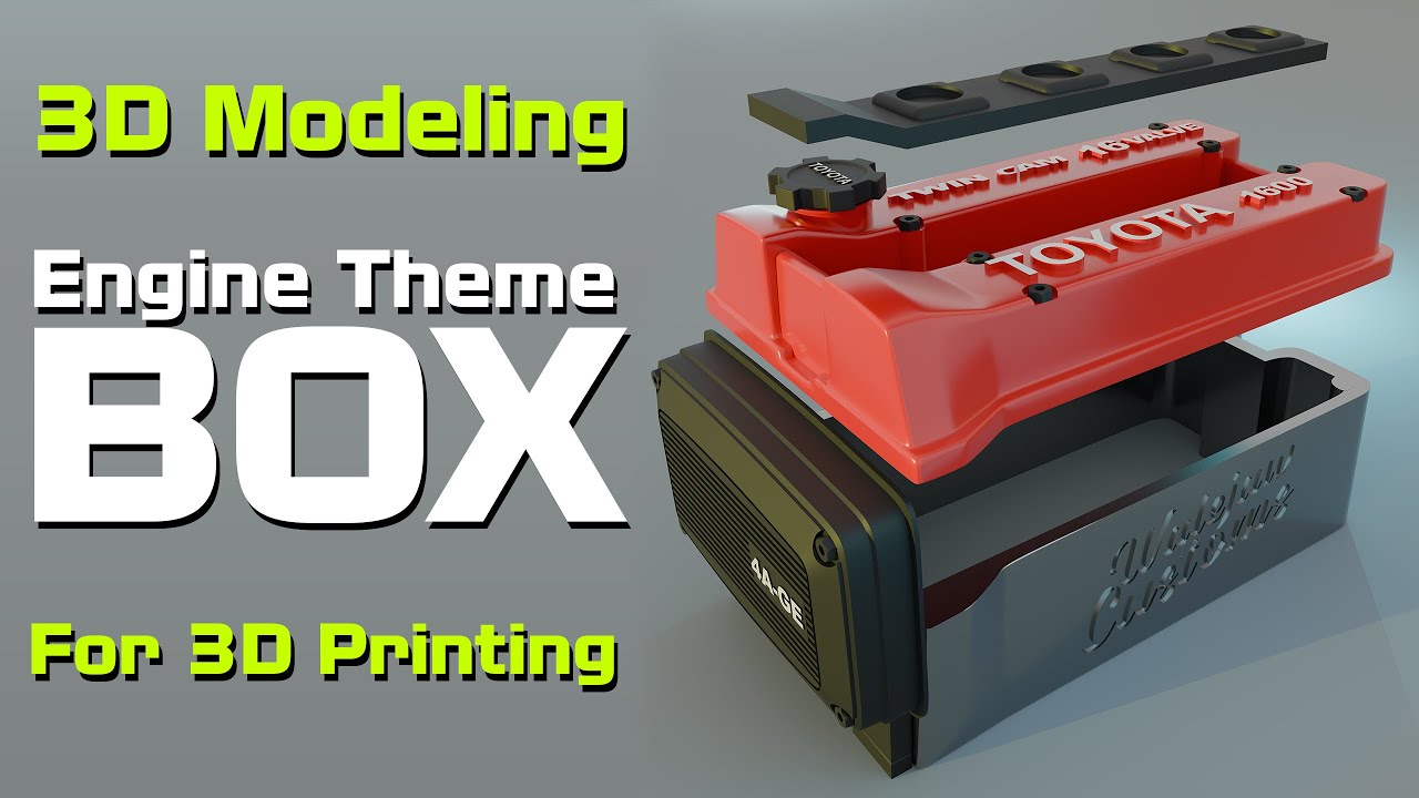 Creating a DETAILED MX-5 Engine Box from Scratch in 3D - YouTube