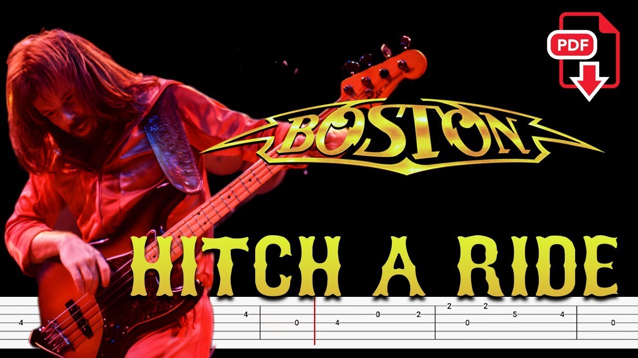 Boston - Hitch a Ride (🔴Bass Tabs | Notation) @ChamisBass # ...