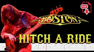 Boston - Hitch a Ride (🔴Bass Tabs | Notation) @ChamisBass # ...
