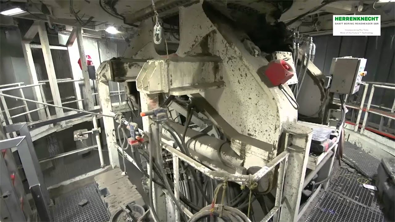 Shaft Boring Roadheader (SBR) - YouTube
