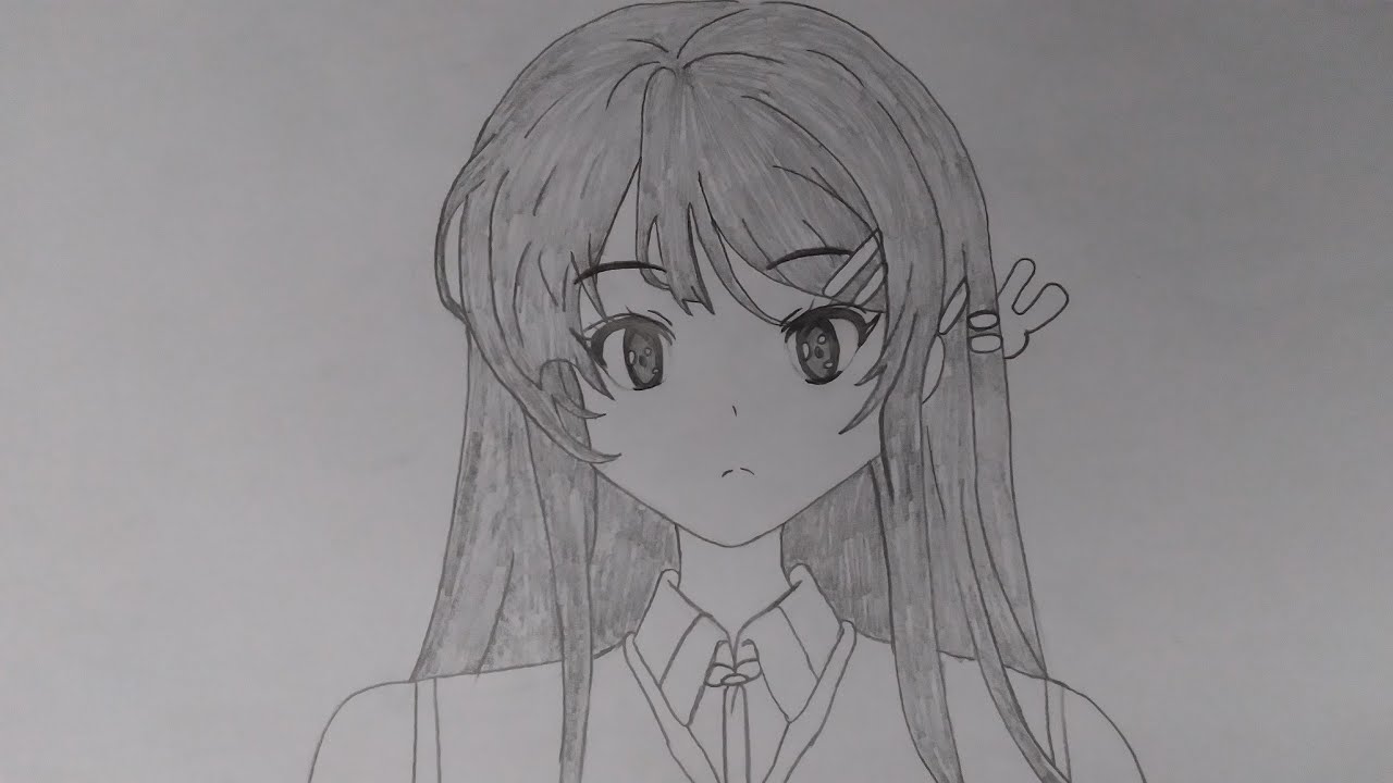 How to draw, Karakter Mai Sakurajima 桜島 麻衣 dalam Serial Seishun Buta ...