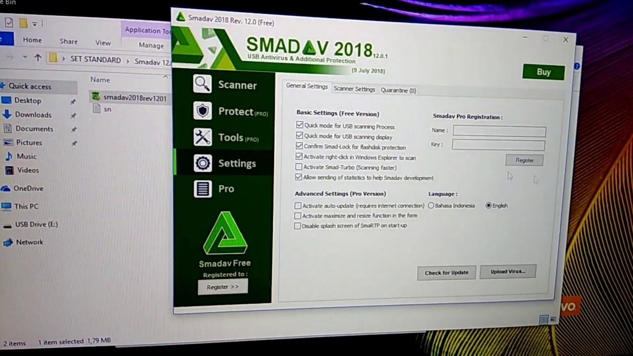 TUTORIAL INSTALL SOFTWARE ANTI VIRUS SMADAV FULL - YouTube
