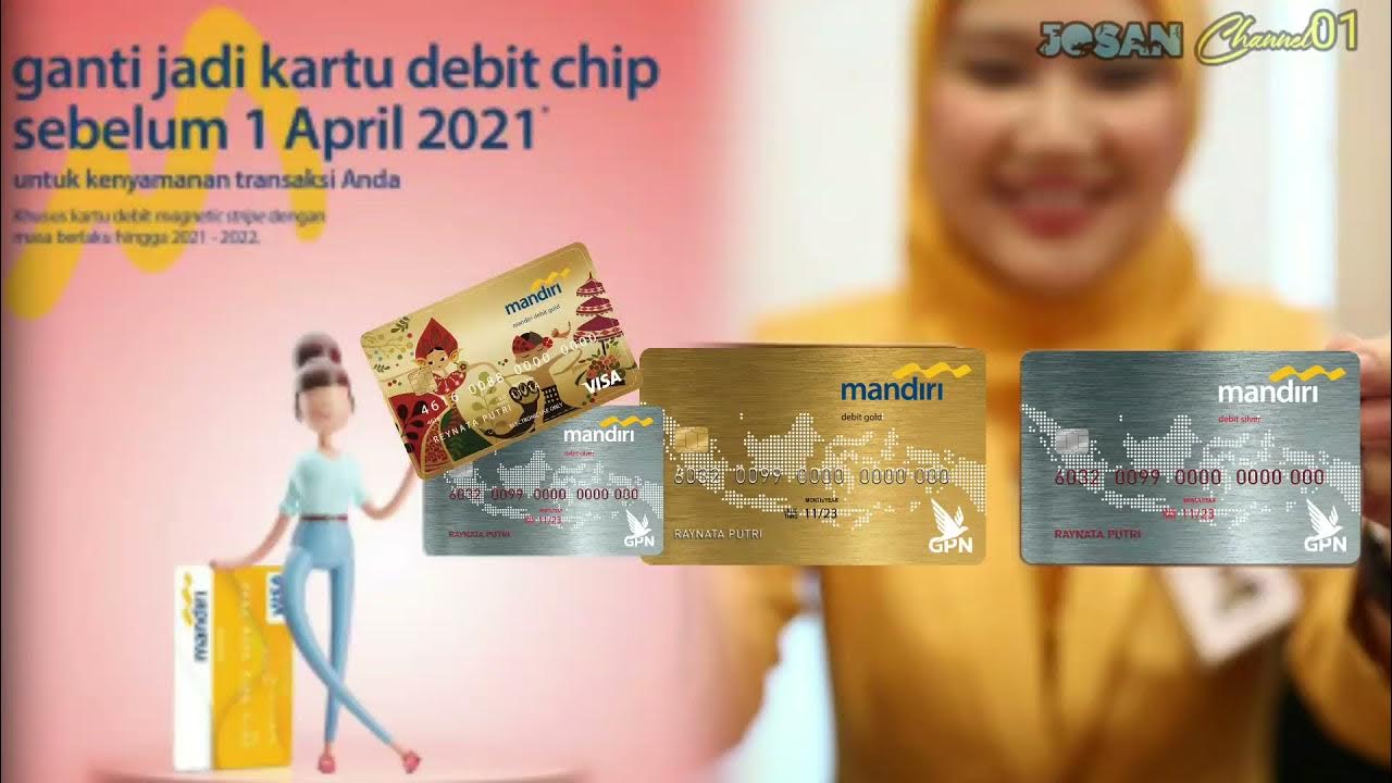 cara ganti kartu atm mandiri magnetic stripe ke mandiri debit chip - YouTube