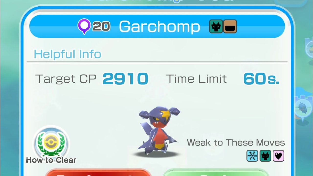 [Pokemon Rumble Rush] Episode 283 - Super Boss #20: Garchomp (Garchomp ...