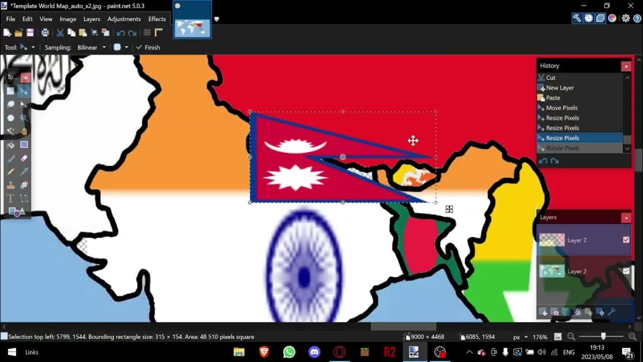 Creating a Flag Map of the World | Part 3 Asia - YouTube