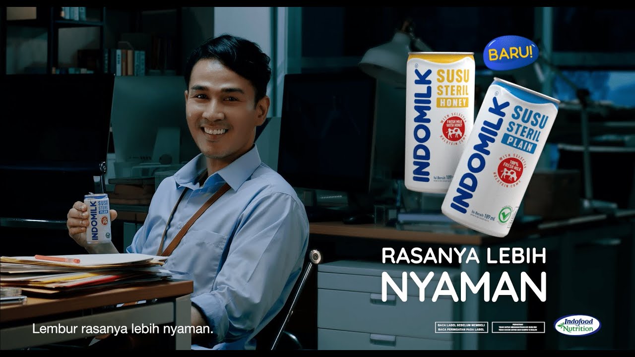 Indomilk Steril, Bikin Lembur #RasanyaLebihNyaman! - YouTube