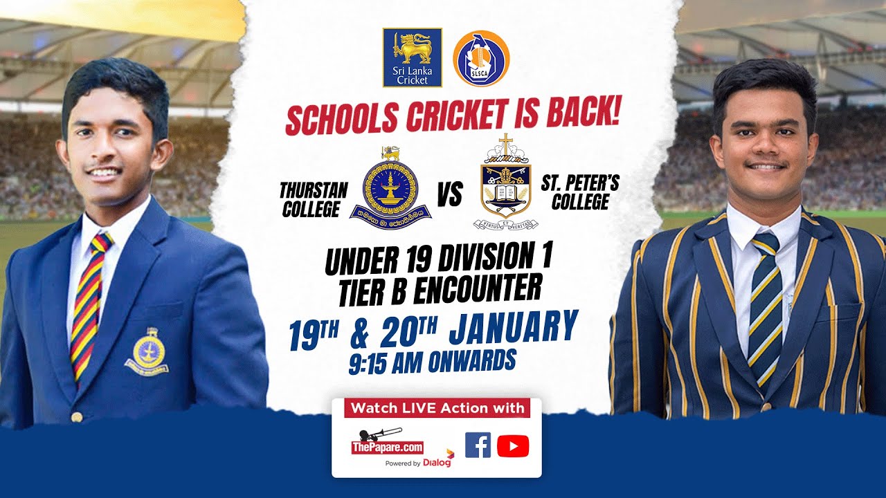 Thurstan College vs St. Peter's College | U19 Division I Two Day ...