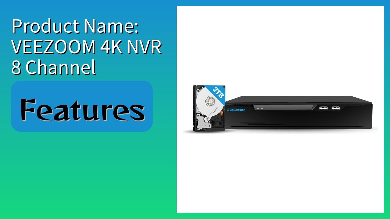 レビュー (2025): Product Name: VEEZOOM 4K NVR 8 Channel (VEEZOOM 4K NVR 8 ...