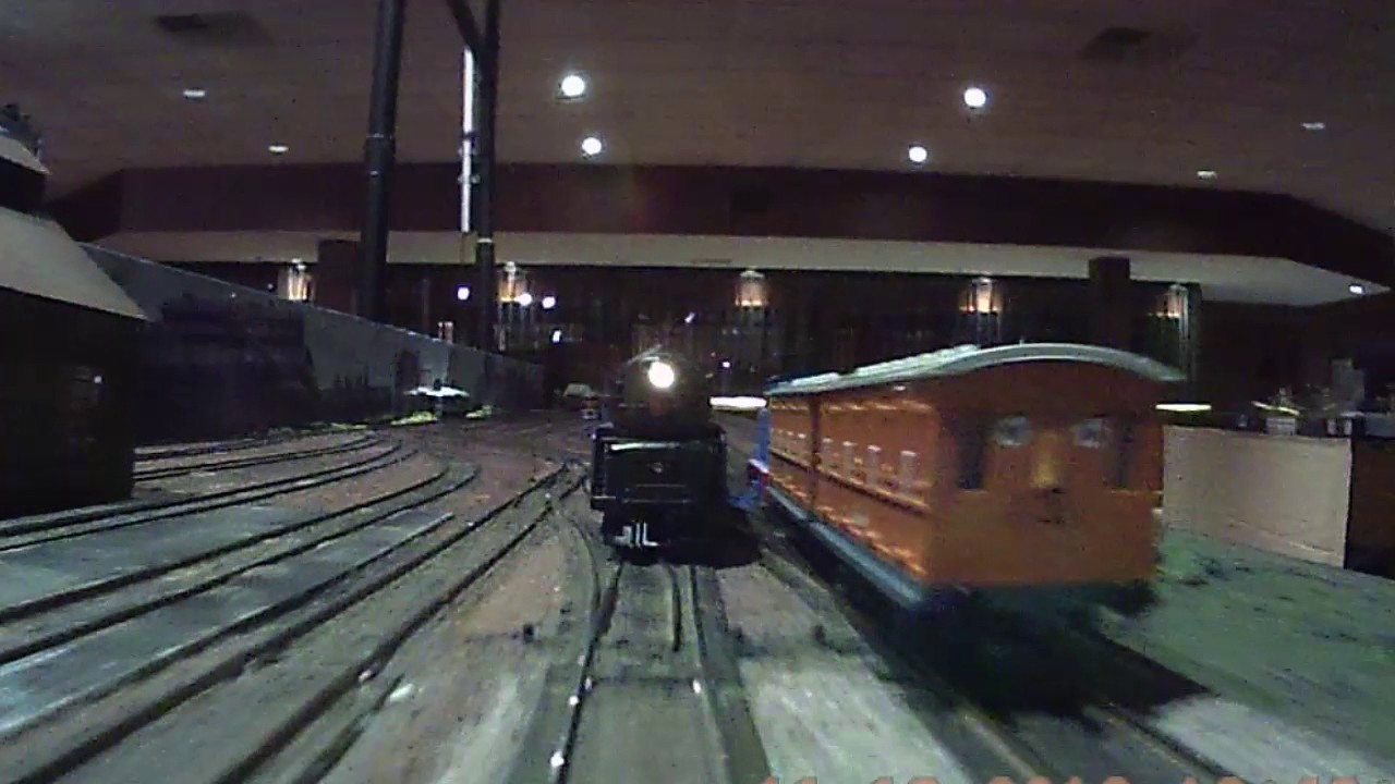 EMD F7 eng view with steam eng - YouTube