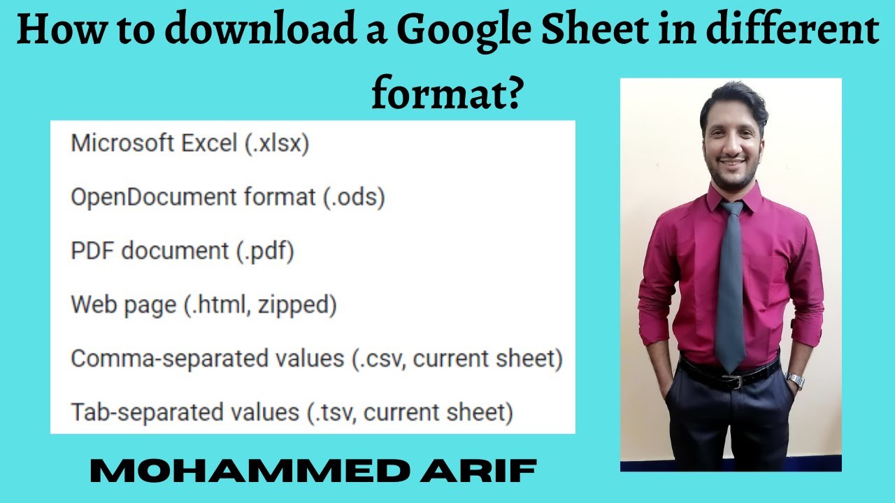 How To Download A Google Sheet In Different Format YouTube how-to-download-a-google-sheet-in-different-format-youtube
