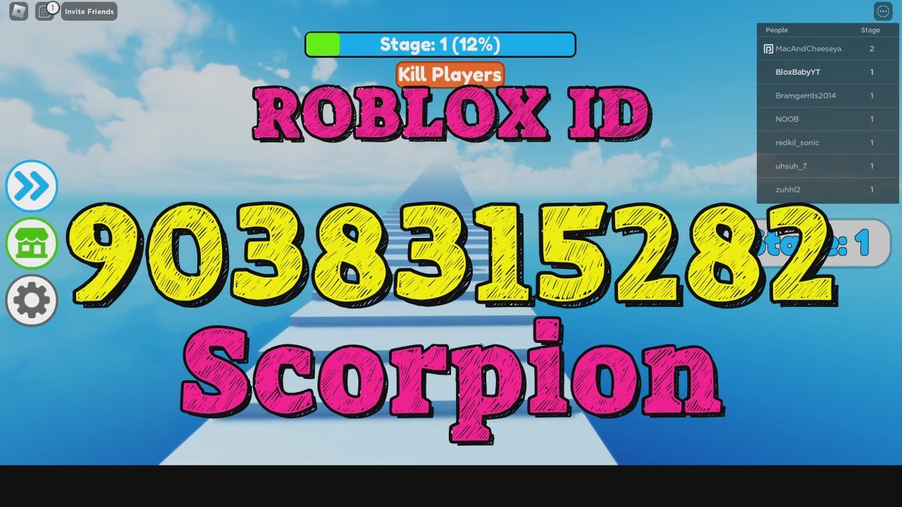 SCORPION Roblox Song Codes - YouTube