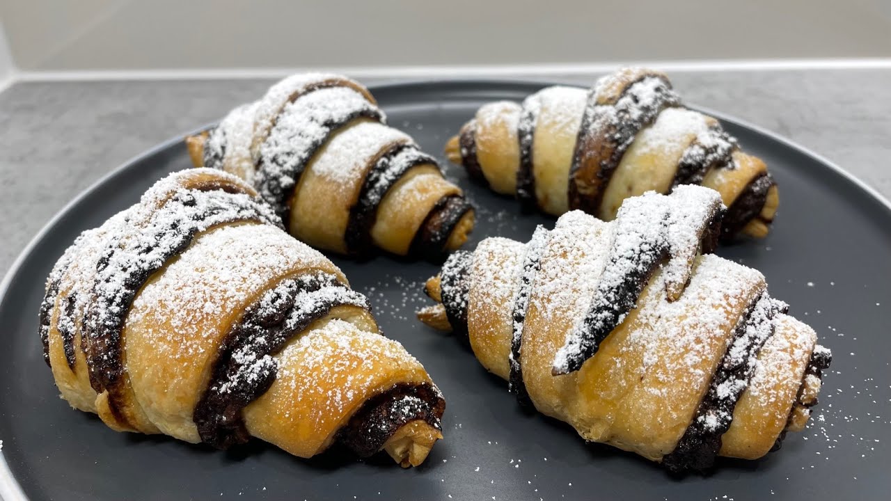 Lažni Čokoladni Kroasani Od Samo 3 Sastojka / Fake croissant recipe # ...