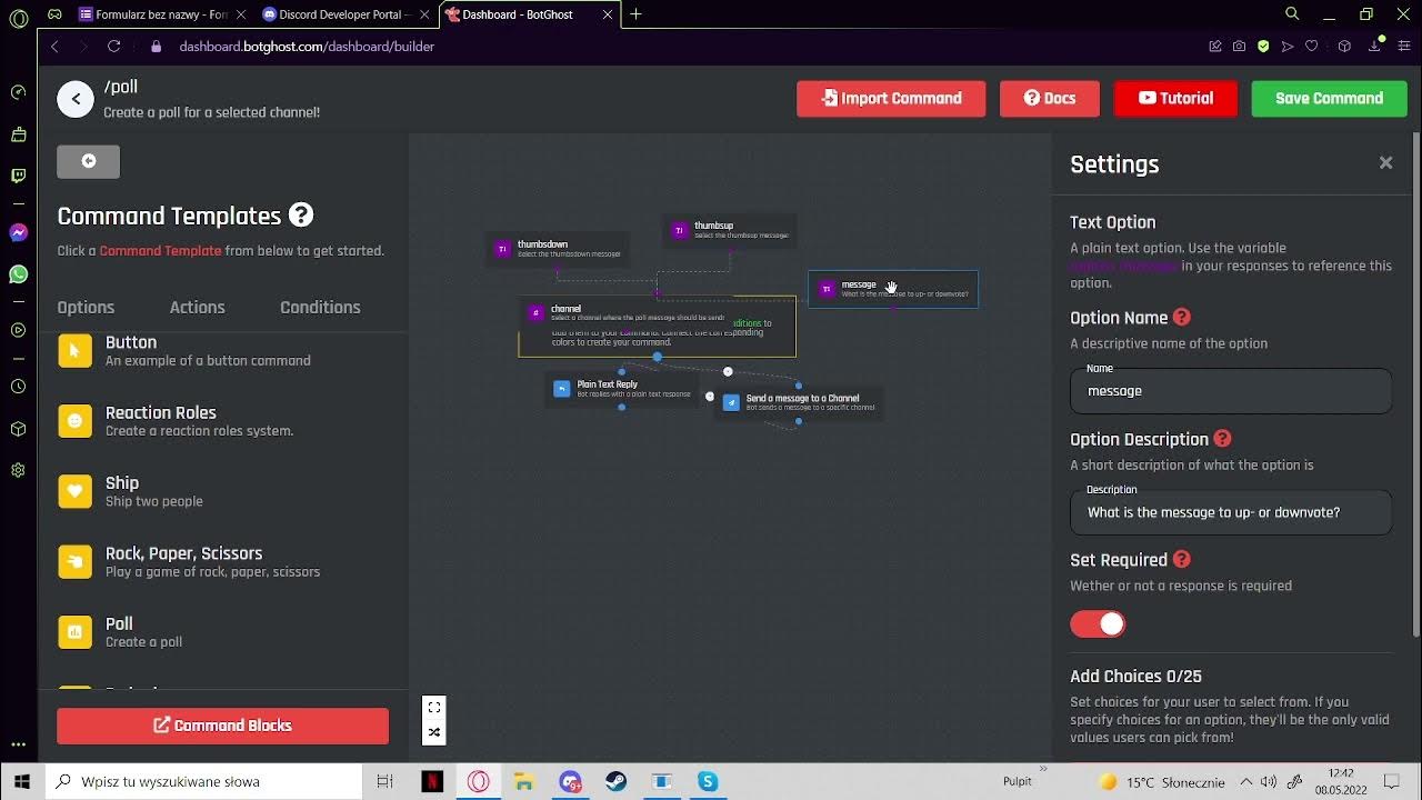 Jak robić podstawowe komendy do bota discord? | poradnik - YouTube