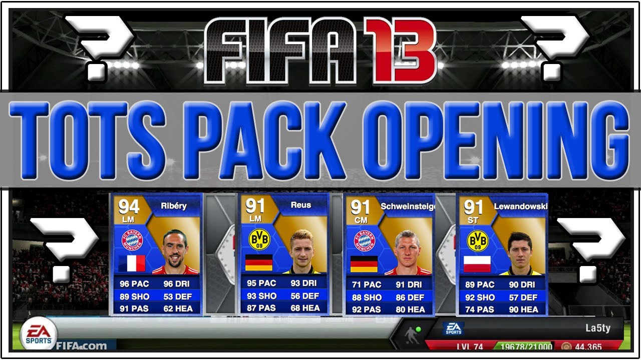 FIFA 13 Ultimate Team - Pack Opening - The Hunt of Bundesliga TOTS ...