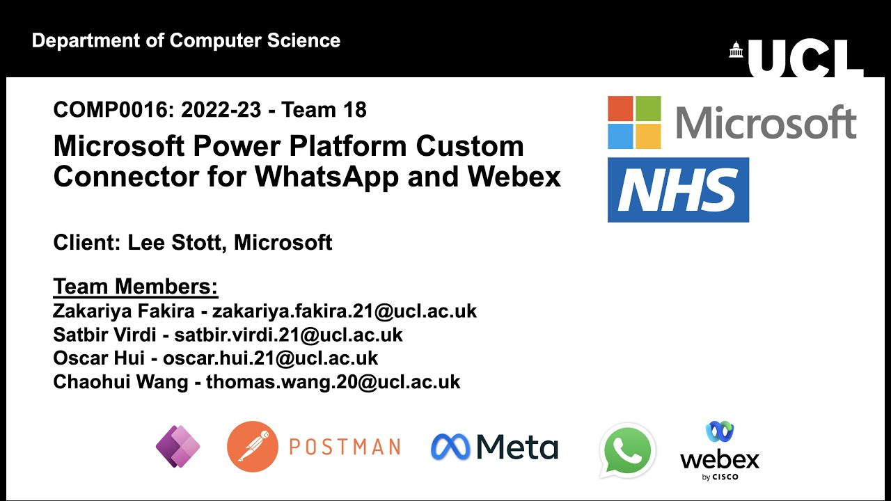 UCL COMP0016 Team 18 Technical Video - YouTube