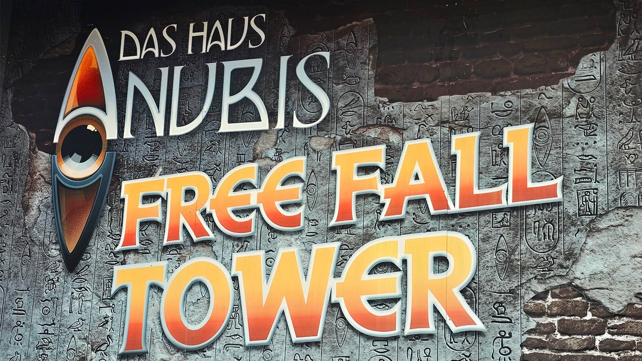 Das Haus Anubis Free Fall Tower Onride POV at Holiday Park (Expedition GeForce view) - YouTube