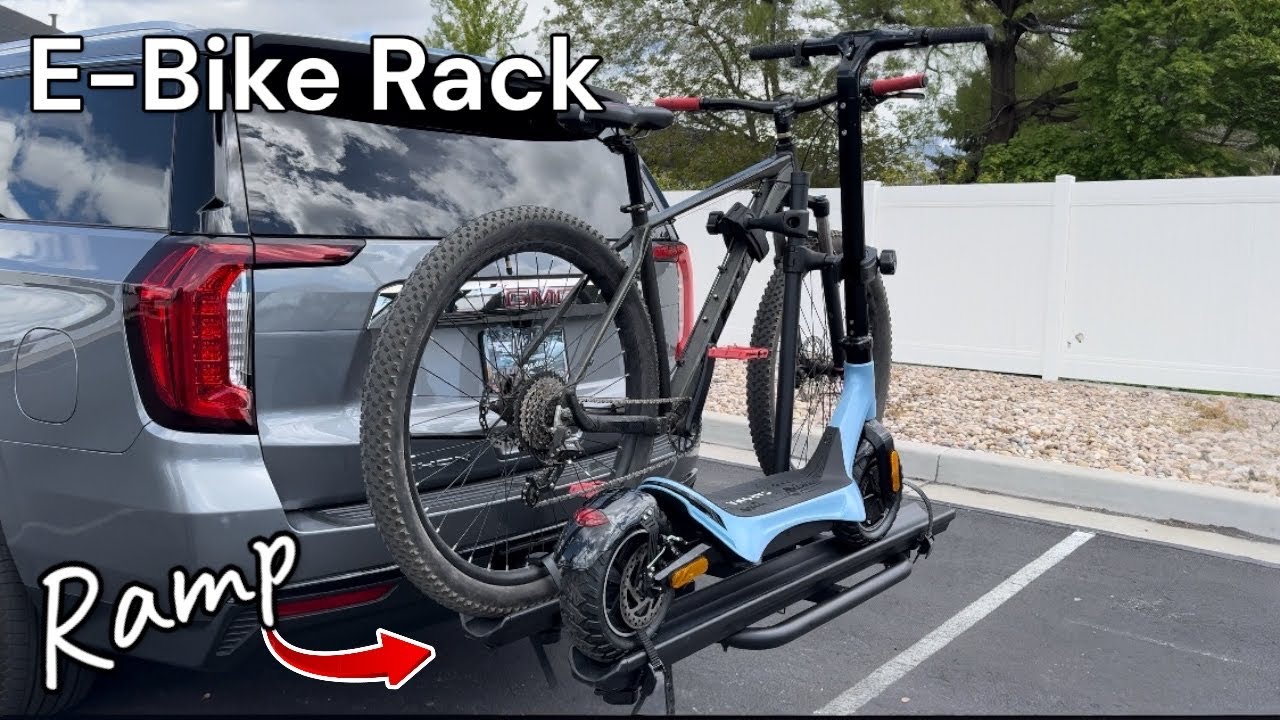 E-Bike Hitch Rack with Ramp 2 Place E-Bike Wide Tires Review | HOPE YOU ...