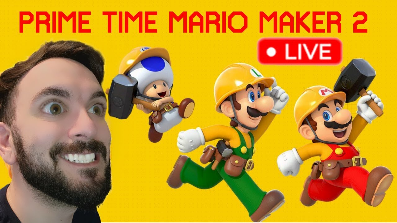 Mario Maker & FNAF LIVE 🔴- Super Mario Maker 2 & Five Night's at Freddy ...