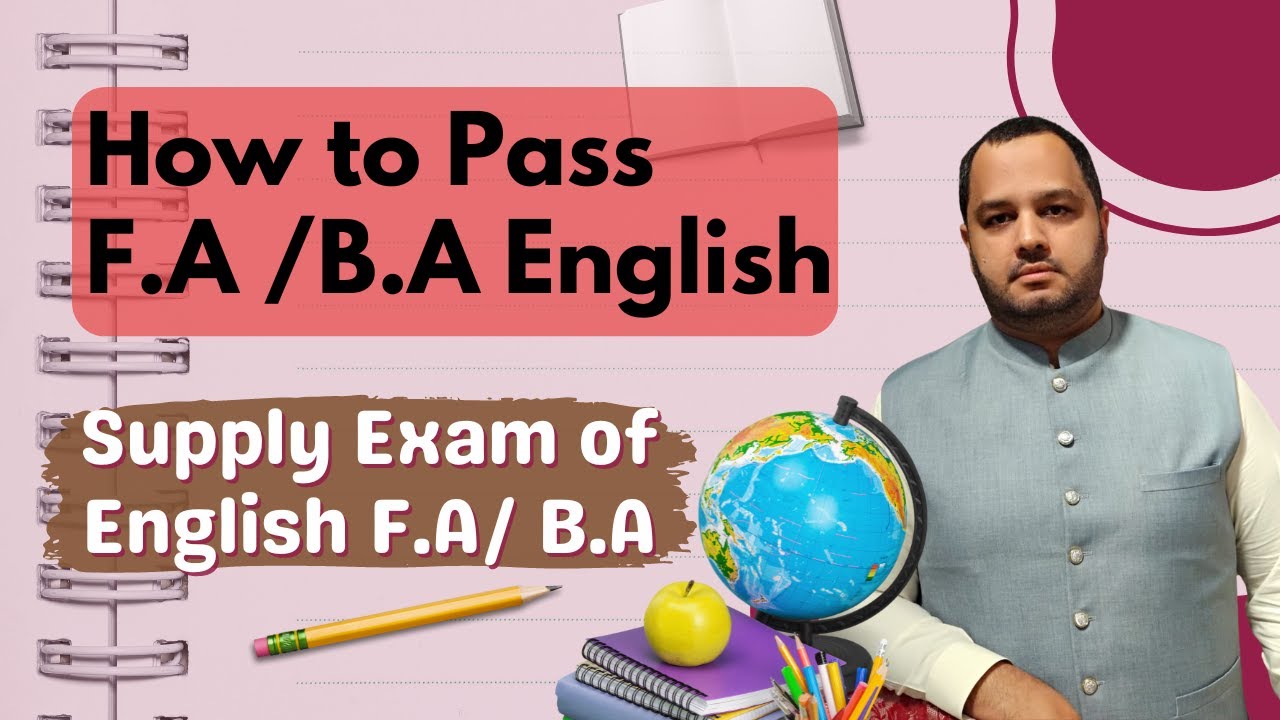 How to Pass F.A or B.A English Supply Exam | Supply Exam of English F.A ...
