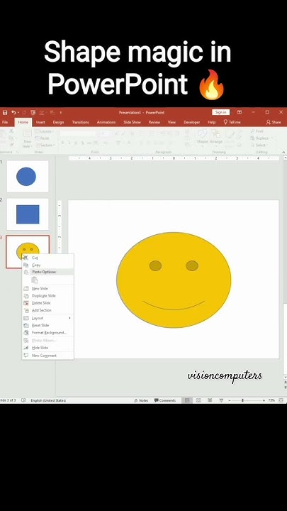 Shape converting magic 😍#powerpoint #powerpoint_animation #powerpointdesign #msoffice # ...