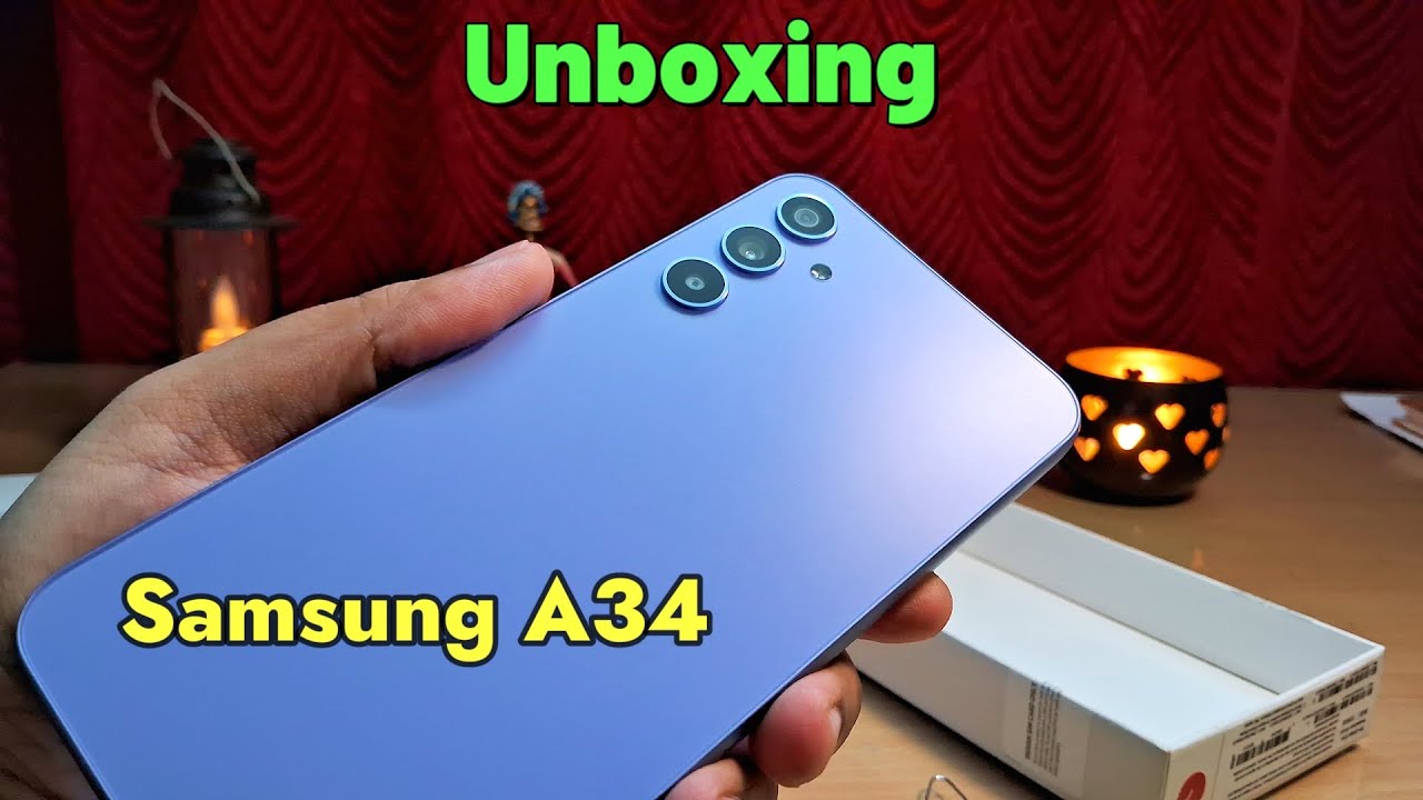 Samsung A34 Unboxing & Quick Review 😮|| Samsung Galaxy A34 Violet Color ...