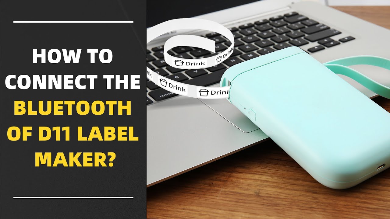 How to connect the bluetooth of D11 label maker? - YouTube
