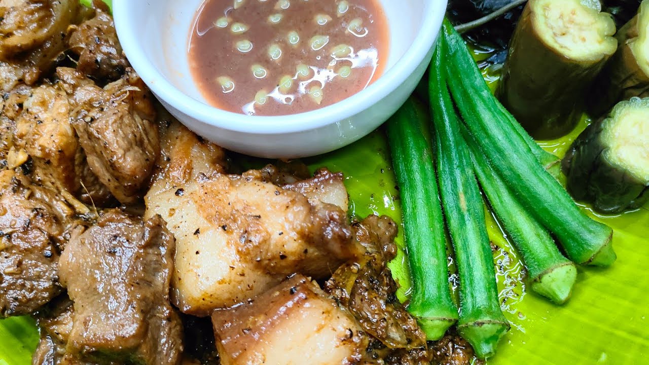 Adobo sa suka ng mga bicolano - YouTube