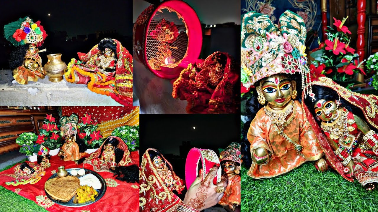 radha rani ji ki pheli karwachauth kuch ese bnaayi || karwachauth ...